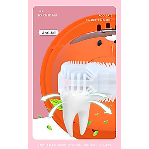 Electric Toothbrush for Kids, Dentist Recommended, Automatic Children's Electronic Toothbrushes, Waterproof, 2 Brush Heads U Shape Toothbrush Soft Head Toothbrush, 5 Cleaning Modes, Rinsing Cup (Pink)