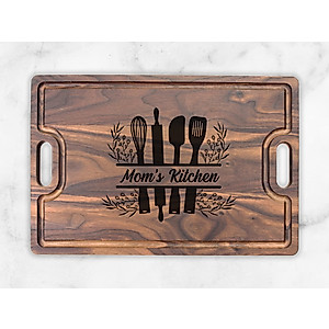 Personalized Gift for Mom Cutting Board, Mothers Day Gift, Personalized Cutting Board for Wife, Laser Engraved Gift, Custom Cutting Board for Her, Handmade in the USA