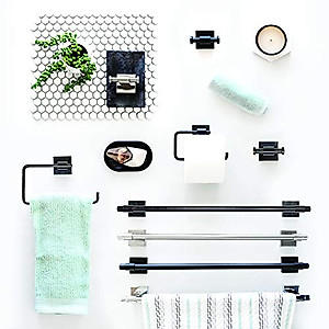 Franklin Brass MAX46-FB Maxted Towel Ring in Matte Black