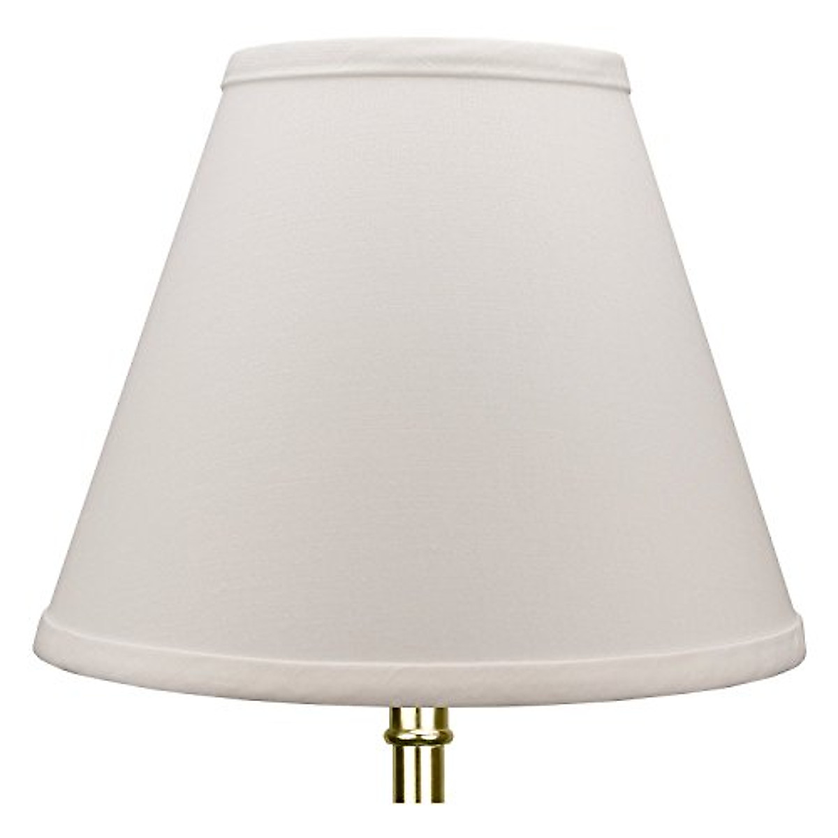 FenchelShades.com Lampshade 5" Top Diameter x 10" Bottom Diameter x 8" Slant Height with Clip-On Attachment for Standard Edison-Style Lightbulb (Linen Ivory)
