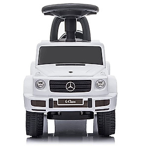 Best Ride On Cars Mercedes G-Wagon Push Car, White, Large
