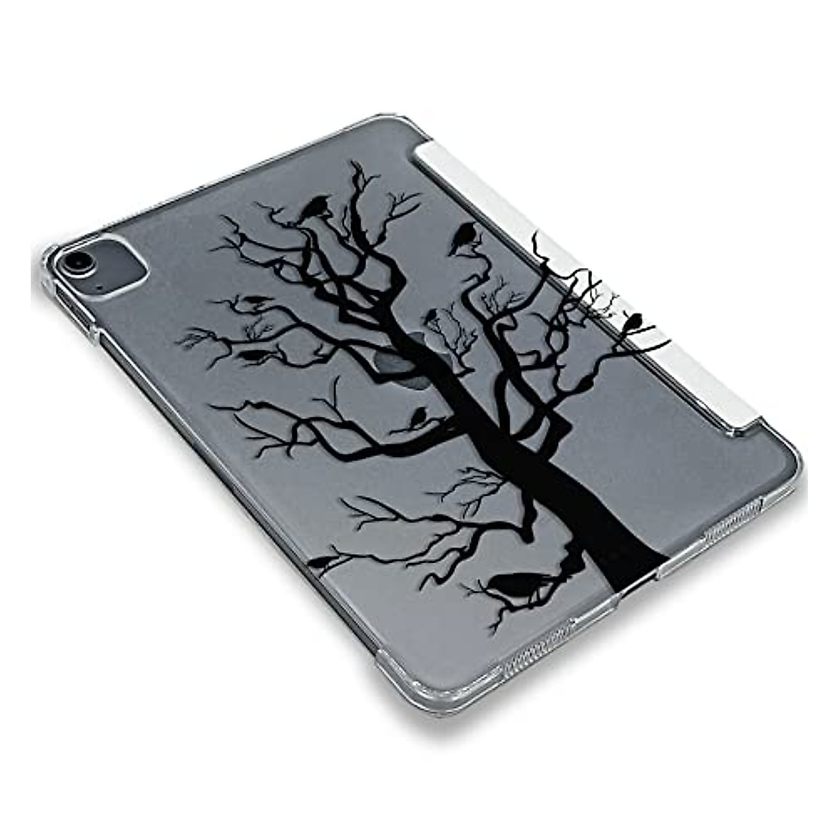 Cute Black Birds Tree Nature case Compatible with iPad Mini Air Pro 7.9 8.3 9.7 10.2 10.9 11 12.9 inch Pattern Cover New 2022 2021 Trifold Stand 3 4 5 6 7 8 9 Generation 485 (10.2" 7/8/9 gen)
