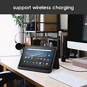 DTTO Case for All-New Fire HD 10 & 10 Plus Tablet (Only Compatible with 11th Generation Tablet, 2021 Release), Slim PU Leather Trifold Stand Cover Hard Back Shell with Auto Sleep/Wake, Spring Green