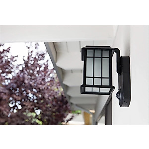 KUNA Craftsman Camera Porch Light - Outdoor Light with Video Camera, iOS/Android App Controlled, Push Notifications, Security & Alarm