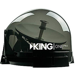 KING KOP4800 One Pro Premium Satellite TV Antenna - Works with Dish, DIRECTV, or Bell (Canada)