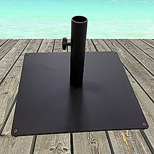 Tropishade Steel Plate Umbrella Base, 36 lbs, Black