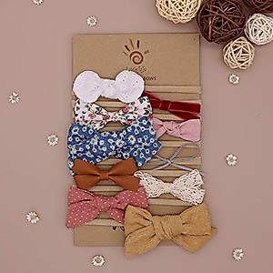 LittleJoJo Baby Girl Headbands and Bows, Newborn Infant Toddler Nylon Hairbands Hair Accessories