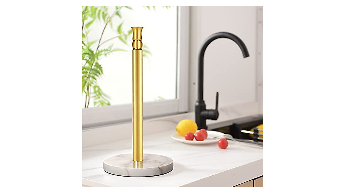 Siwil One-Handed Paper Towel Holder with Marble Base
