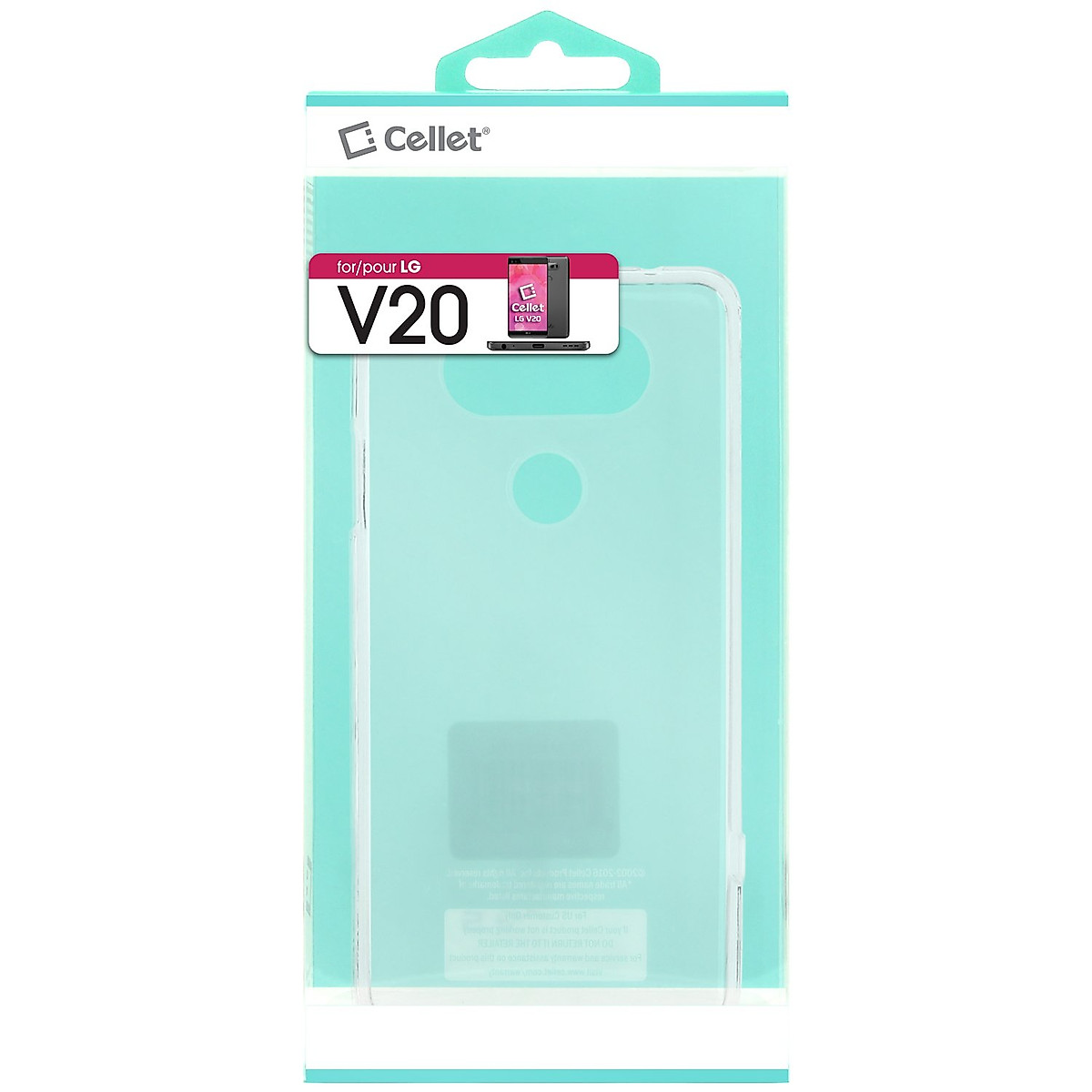 LG V20 Case, Cellet Slim Flexi Cell Phone Case for The LG V20-Clear-Retail Packaging