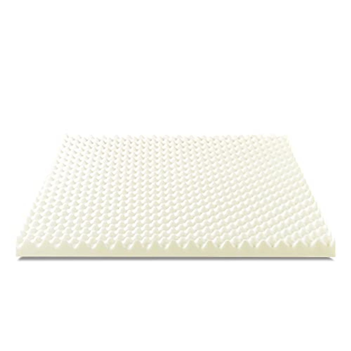 ZINUS 2 Inch Copper Cooling Memory Foam Mattress Topper With Airflow Design, Full, White