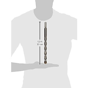 DEWALT DW5245 3/4-Inch x 12-Inch Carbide Hammer Drill Bit,Silver