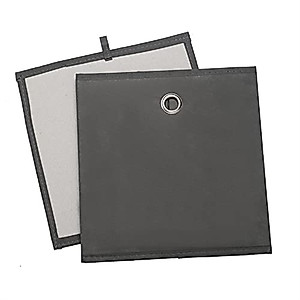 Rabtero Foldable Storage Cubes, Collapsible Cloth Baskets Open Storage Bins for Home Tidy and Storage-Gray, 6 Packs, 11 inches