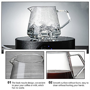 Homoyoyo Coffee 1pc Handle Replacement Mug Iced Serving/Teapot Beverage Storing Home Cups Tea Jug Jar and Ice Steeper Pour Hotel Lid Server Manual Espresso Machine Espresso Machine Espresso Machine