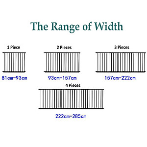 Window Guards for Children, Adjustable Wide Child Safety Window Guard Prevents Accidental Falls, Home Security Childproof Interior Bar Guard for Windows Wide 36.22" - 61.41"(2 Panels)