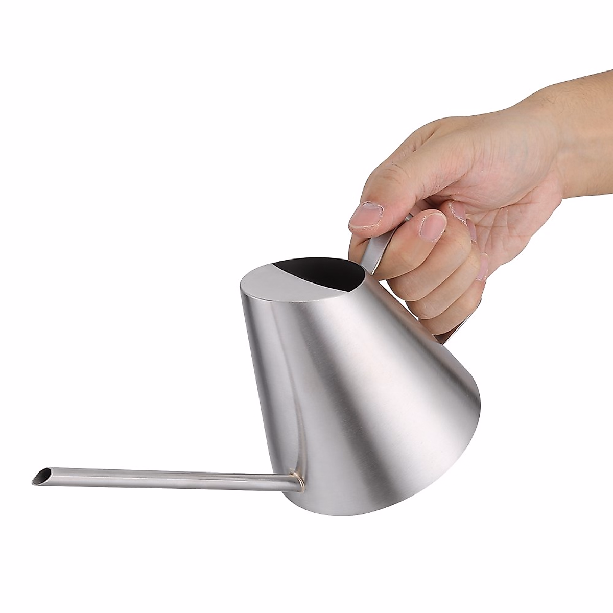 900ml Stainless Steel Long Mouth Watering Can Flower Bonsai Watering Garden Planting Indoor and Outdoor Garden Yard