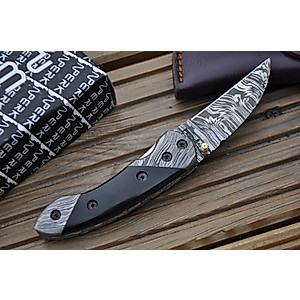 Perkin - Handmade Damascus Pocket Knife - Beautiful Folding Knife