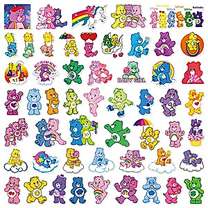 Cartoon Cute Bears Stickers Vinyl/PVC Waterproof Decals for Water Bottle, Hydroflask, Guitar, Luggage, Phone, Case, Laptop, Skateboard, Gift for Kids, Teens, Boys and Girls (Bear)