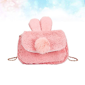 VALICLUD 2pcs Body Cross Bag for Women Womens Sling Bags Crossbody Womens Cross Body Purses Crossbody Bag for Women Womens Crossbody Plush Crossbody Bag Shoulder Bag Women's Fur Bag Rabbit