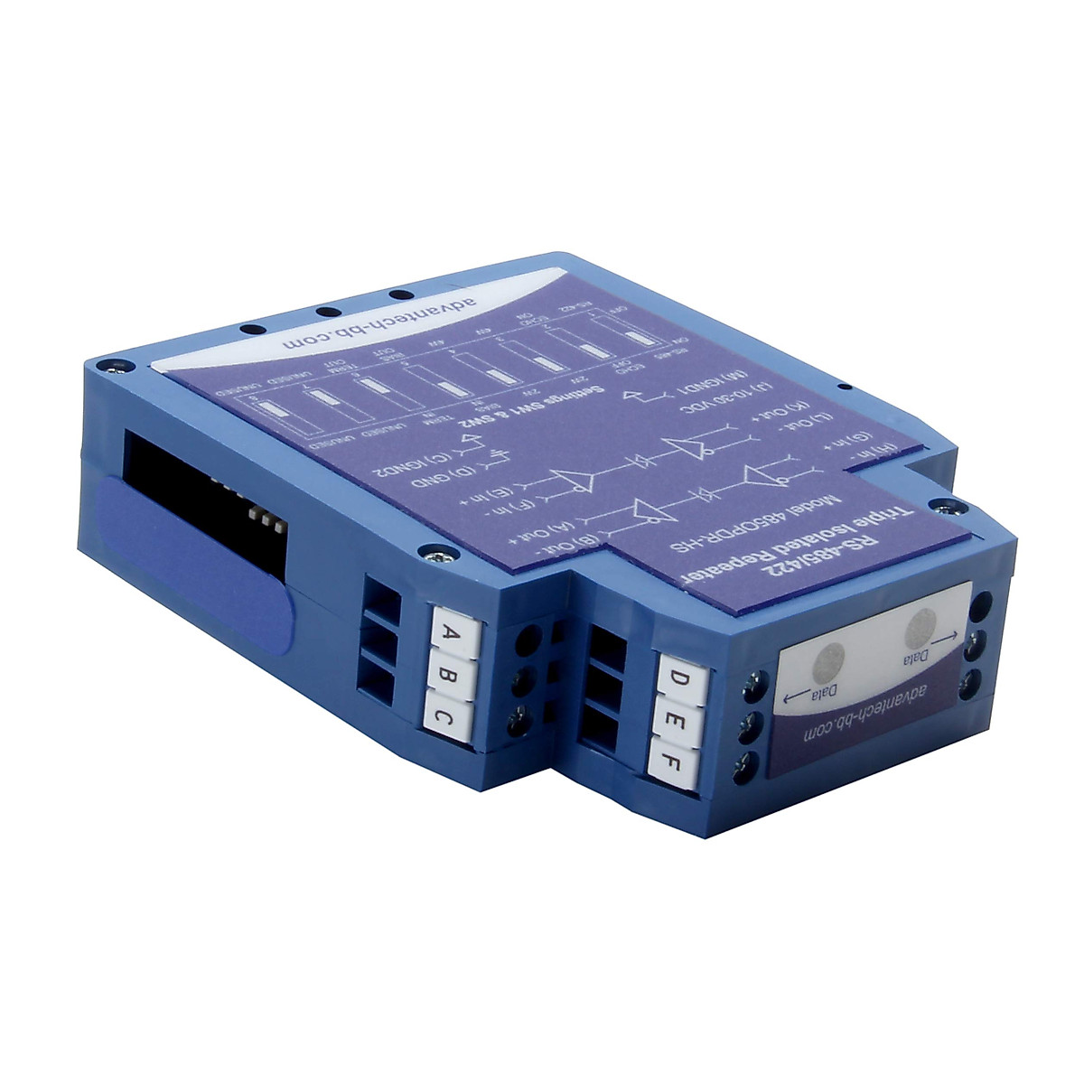 Advantech BB-485OPDR, RS-422/485 Isolated Extender, DIN Rail