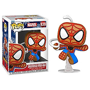 Funko POP Marvel: Gingerbread Spider-Man, Multicolor, 4 inches, (50664)
