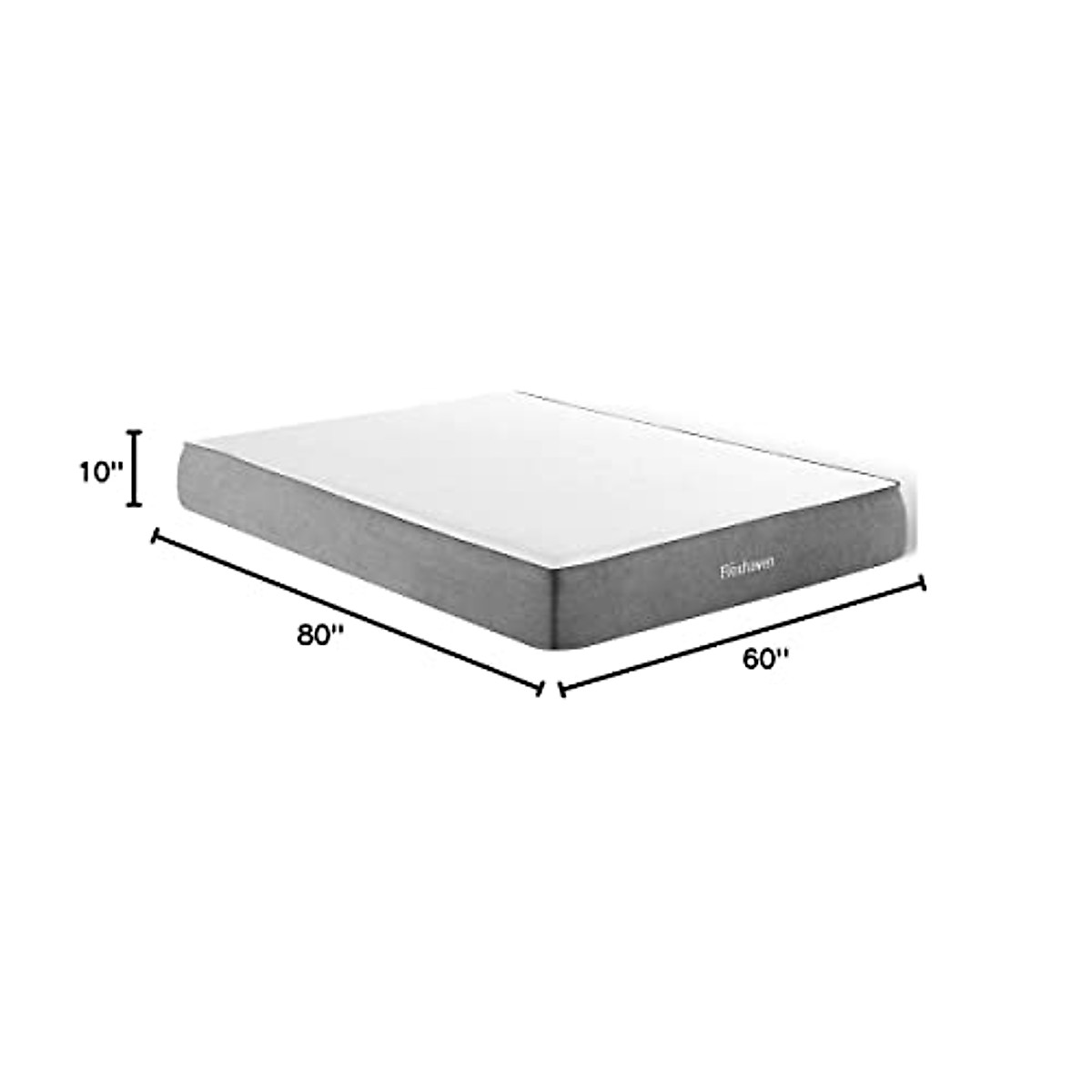 Modway Flexhaven 10" Gel Cooling Ventilated CertiPUR-US Certified Memory Foam Queen Mattress
