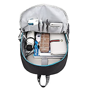 UMocan Student Laptop Bag Sundrop and Moondrop Rucksack Graphic Travel Daypack with USB Charging Port