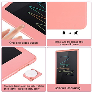 LCD Writing Tablet for Kids Doodle Board with Bag, Electronic Digital Colorful Screen Drawing Tablet, Etch a LEYAOYAO 10-Inch Drawing Pad Sketch Pads, Toy - Gift for 3-6 Years Old Girls Boys