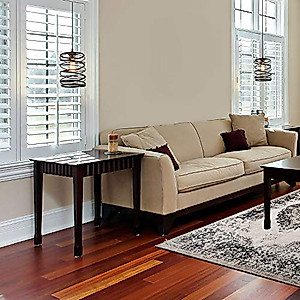 LNC Pendant Lighting, Rustic Ceiling Rust Cage Ceiling Lamp for Kitchen Island