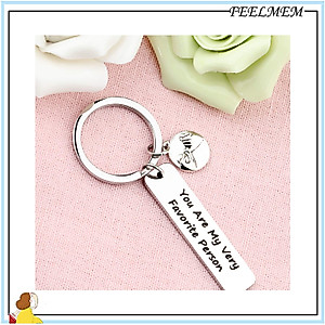 FEELMEM Friendship Jewelry You Are My Very Favorite Person Keychain Valentine's Day Gift Lover Gift Bestie Gift (You Are-ky)