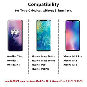 TITACUTE USB C to 3.5mm Audio Adapter 2 Pack Type C Male to 3.5mm Female Audio Cable Aux Adapter Stereo Headphone Jack Converter Adapter for OnePlus 10T 11 8T 7T 6T 7 8 9 10 Pro Google Pixel 6a 7a 6 7