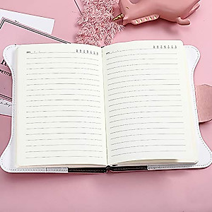 ADELA BOUTIQUE PU Leather Journal Digital Password Notebook Combination Lock Diary