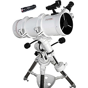 Explore Scientific FirstLight 114mm Newtonian Telescope with EQ3 Mount and Red-Light Flashlight