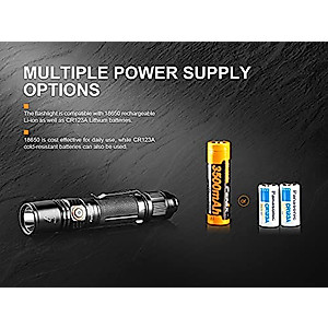 FENIX Unisex PD35 V2.0 Torch, Black,Small