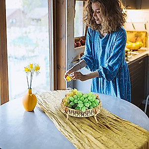 Cupcake Containers Candy Plate Fruit Metal Serving Tray Metal fruit tray dry fruit tray Tray Golden Fruit Serving Platter