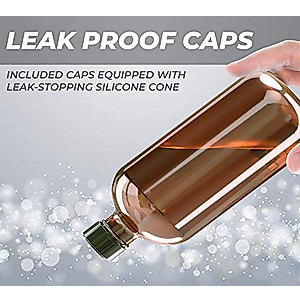 Nylea Glass Spray Bottles - Premium Empty Spray Bottle for Cleaning, Hair, and Essential Oils - Refillable Spritzer Bottle for Plants & Cleaning Solutions - Mist & Single Trigger Sprayer (16 oz)