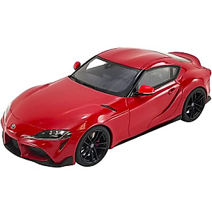 2021 Toyo-ta Supra GR 3.0 Renaissance Red with Black Wheels USA Exclusive Series 1/18 Model Car by GT Spirit for Acme US038