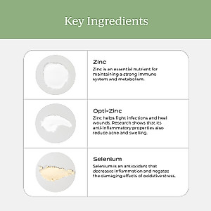 CYMBIOTIKA Zinc Complex, High Absorption Zinc Supplement with Copper, Including Zinc Picolinate, Zinc Monomethione, & Sucrosomial Zinc, Powerful Immune System Booster for Adults, Non-GMO, 30 Capsules