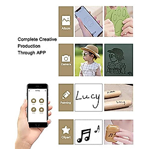 LaserPecker 1 Laser Engraver, Mini Engraving Machine Portable Laser Etcher, Compressed Spot High Precision Grabadora Laser with Laser Safety Glasses - Black