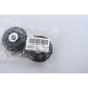 Mtsooning 2 Sets Luggage Wheel Replacement Kit, 60x17mm Rubber Swivel Caster Wheels, Suitcase Bearings Repair Wheels with Screws Axles Wrench Bearings,Inline Outdoor Skate Wheels