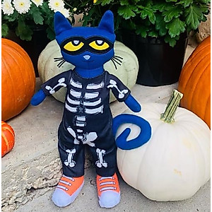 MerryMakers PETE The CAT: Spooky PETE Plush Toy, 14-Inch, Based on The bestselling Children's Books by James Dean and Kimberly Dean