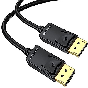 CLAVOOP DisplayPort Cable 3FT, 4K DP to DP Cable Male to Male Support 4K@60Hz 2K@165Hz 144Hz Gold-Plated High Speed Display Port Cord Compatible for Monitor Graphics Card Laptop TV PC