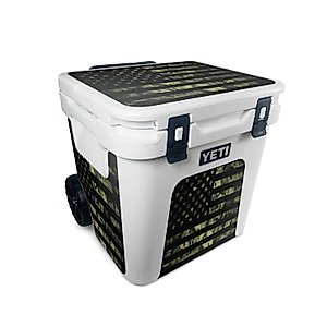 MightySkins Skin Compatible with Yeti Roadie 48 Wheeled Cooler - American Camo | Protective, Durable, and Unique Vinyl Decal wrap Cover | Easy to Apply, Remove, and Change Styles | Made in The USA