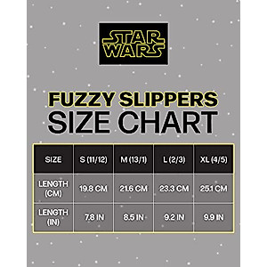 Disney Boys' Star Wars Slippers - Mandalorian Baby Yoda Fuzzy Slippers, Non-Skid Sole (Little/Big Boys), Size 4-5, Baby Yoda