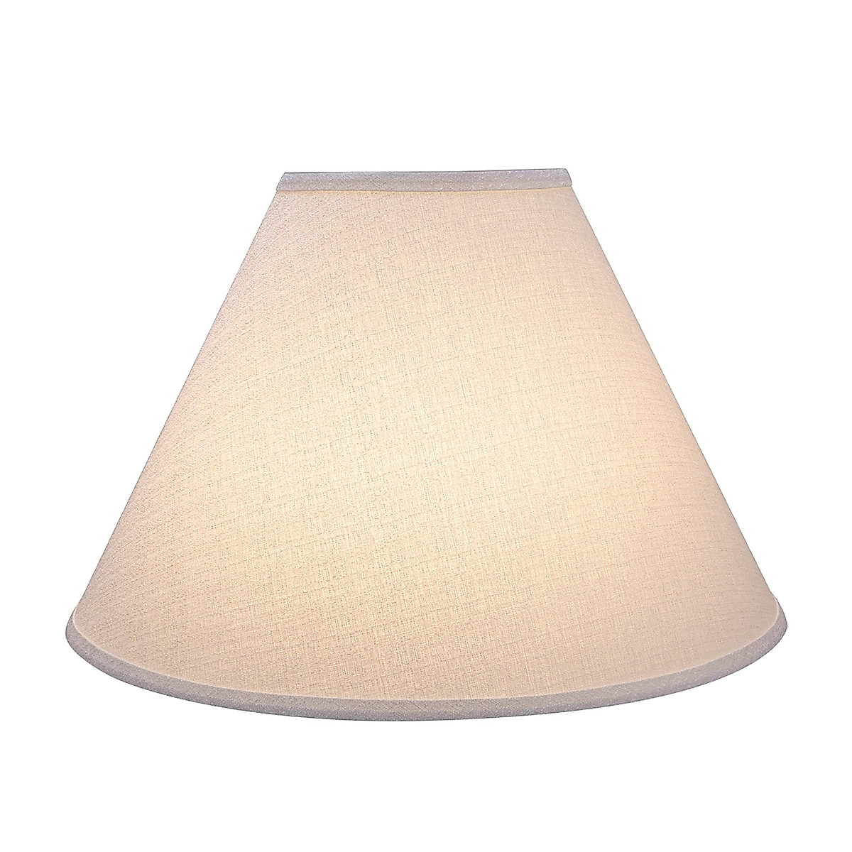 Aspen Creative 32773 Transitional Hardback Empire Shaped Construction Off White, 18" Wide (7" x 18" x 12 1/2") Spider Lamp Shade