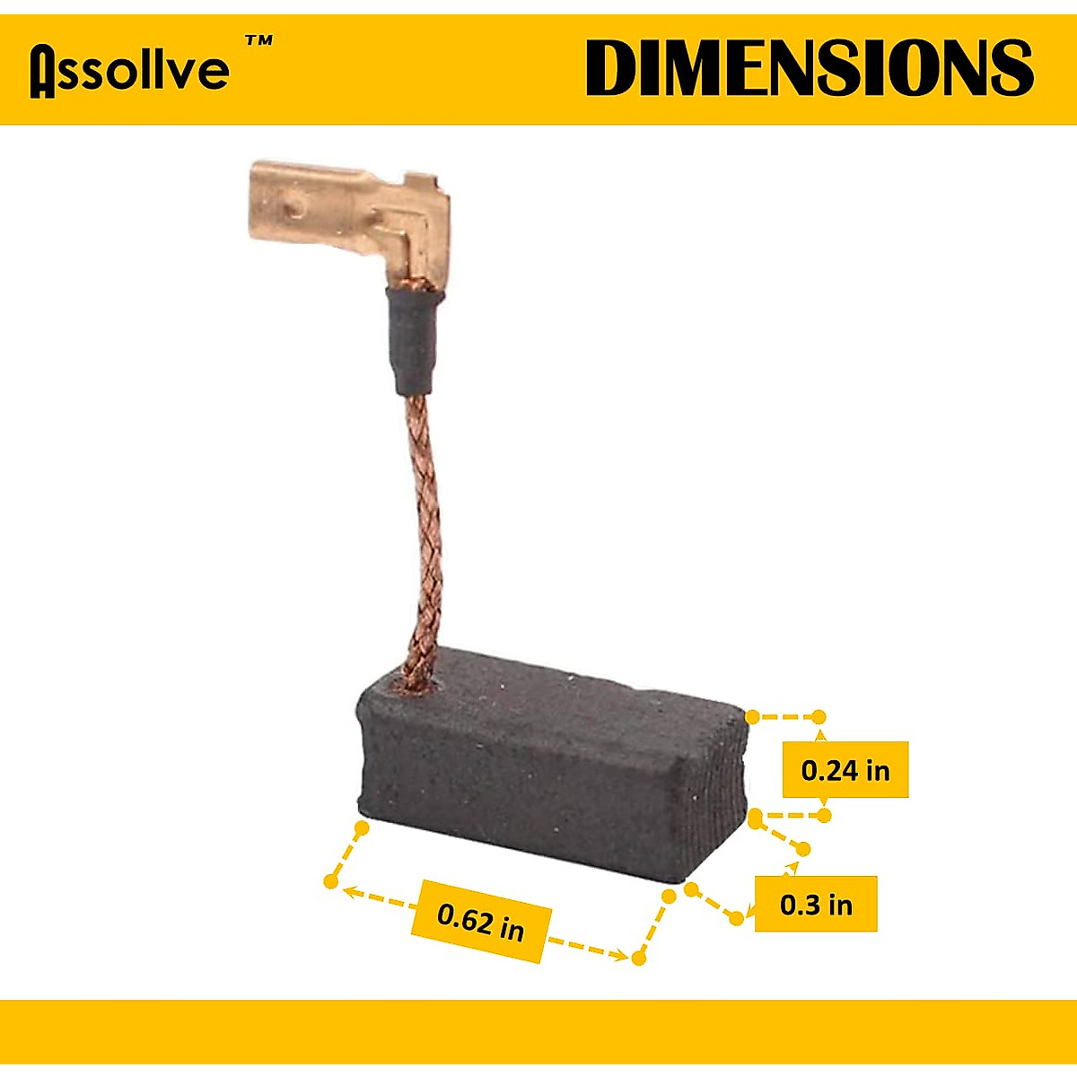4PCS N097696 Replacement Carbon Brushes Compatible with DWE4011,DWE4120,DWE4012,DWE4100,DWE4887,DWE4120N and More