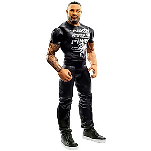 WWE Basic Roman Reigns Action Figure, Posable 6-inch Collectible for Ages 6 Years Old & Up​​