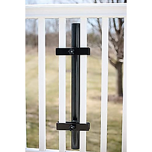 LOVE YOUR DECK | Patio Umbrella Holder | Outdoor Umbrella Base and Mount | Attaches to Railing Maximizing Patio Space and Shade