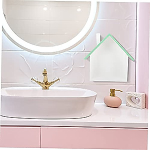 GREENADSCAPE Wall Cabin Wall Shelves American Wall Shelf Shelves for Wall Small Display Shelf Small Shelf Decor Wall Shelf for Bedroom Wall Storage Shelves Floating Nursery Shelves Wooden Green