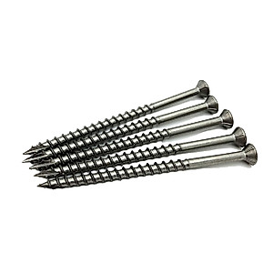 #10 x 3-1/2 Inch Stainless Steel Wood Screws 1000 Qty | Star Torx Drive Flat Head | 305 Grade Stainless Steel Wood Screws by Allen's Trading Co. Eagle Claw Fasteners 2 X Driver Bits Included