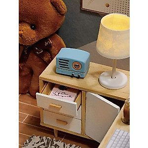 Flever Dollhouse Miniature DIY House Kit Creative Room with Furniture for Romantic Artwork Gift (Sunny Study)